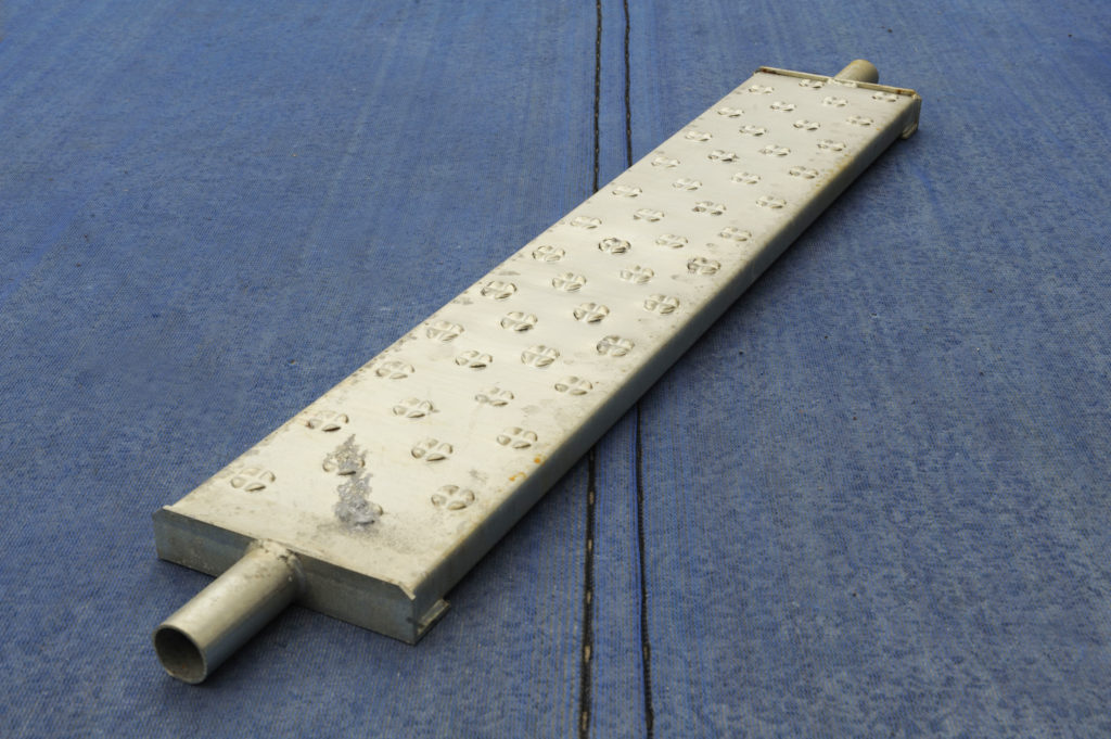 Economy Steel Stairtread Galvanised Finish for scaffolding - TRAD UK