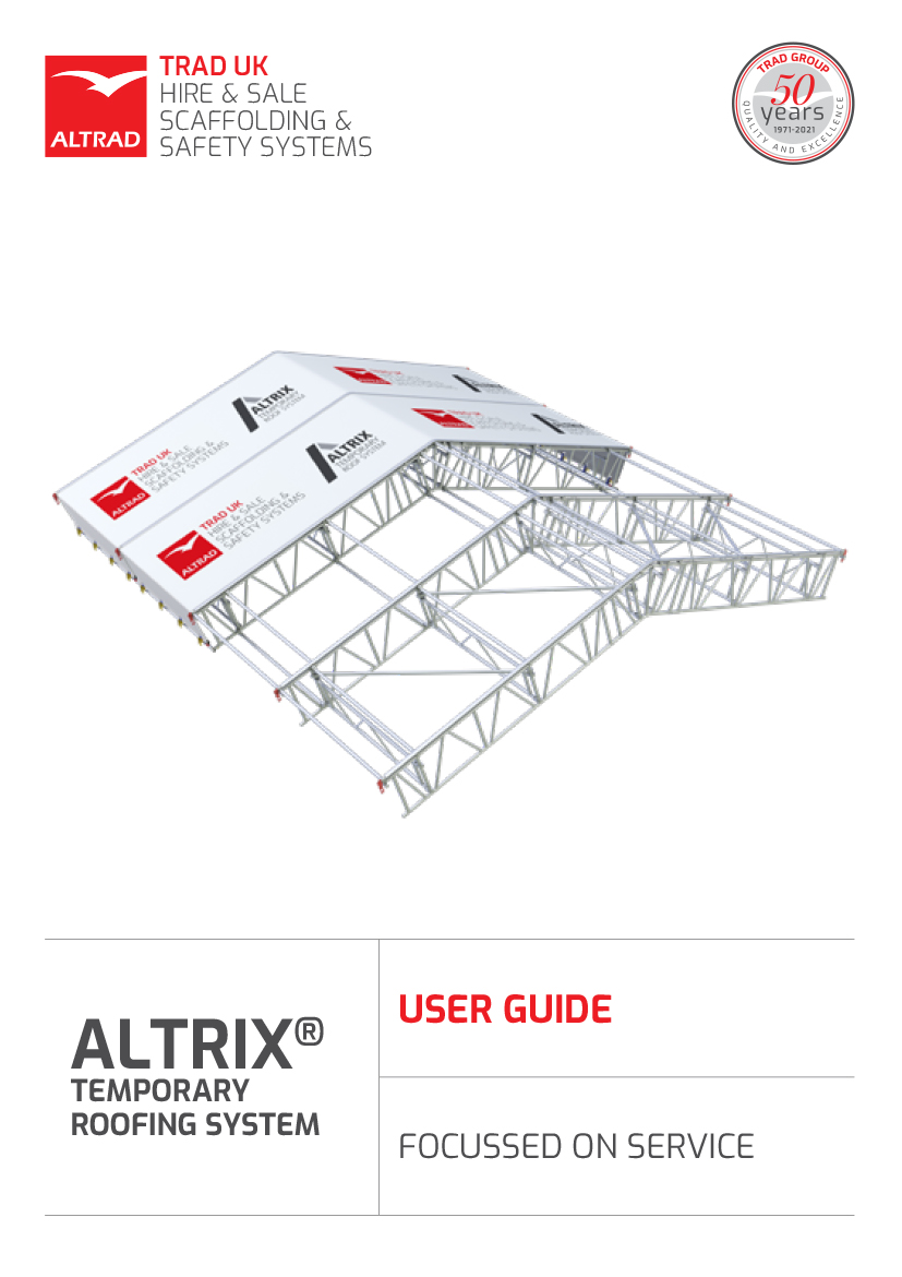 ALTRIX Temporary Roof, All Aluminium Design - TRAD UK